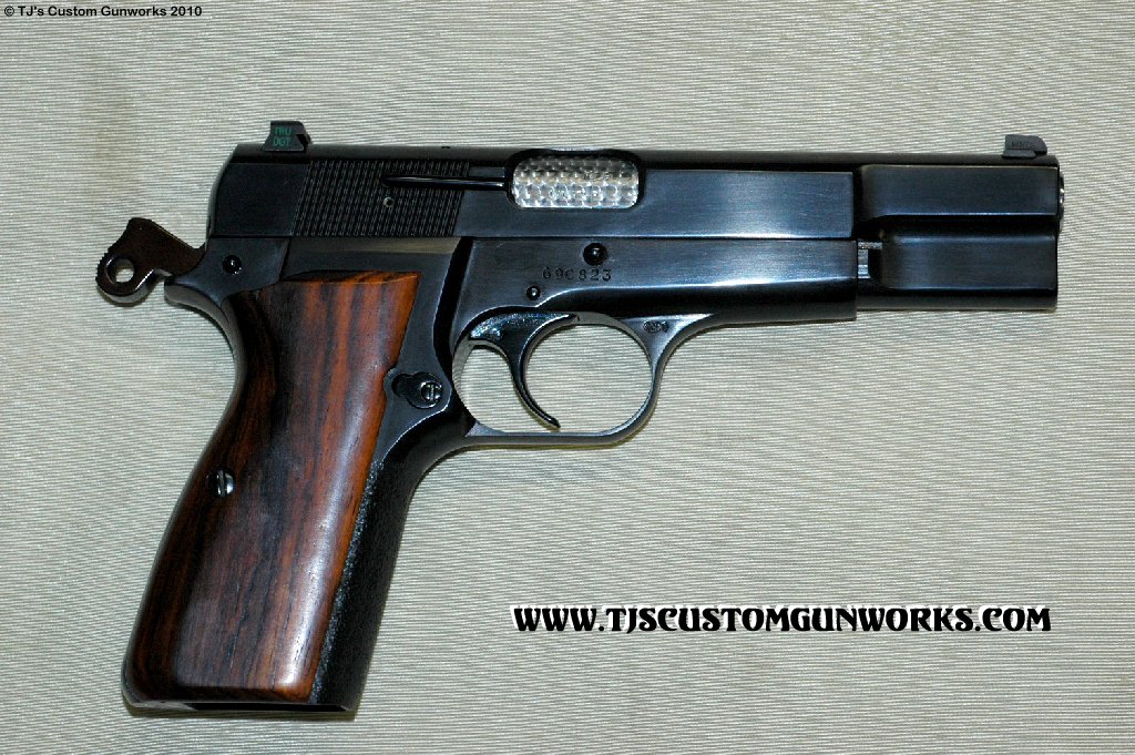 Custom Browning 9mm HiPower High Gloss Blue