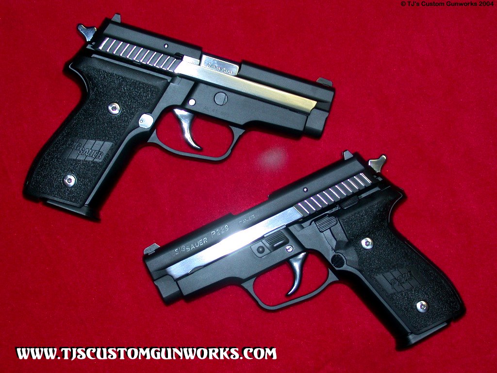 Two Custom Sig Sauer P229's From Mr & Mrs Smith Movie