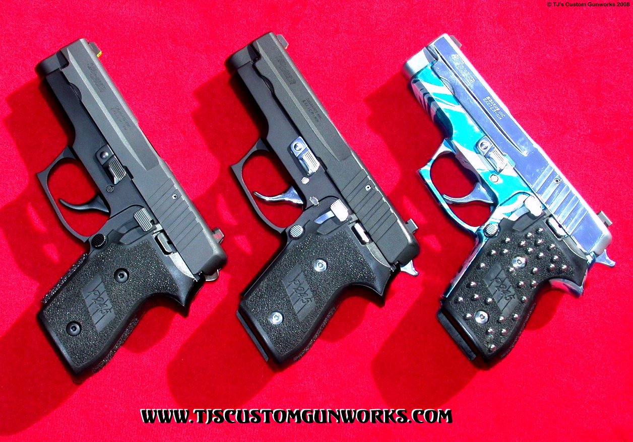 Sig Sauer P245 Trio Of Custom Pistols!